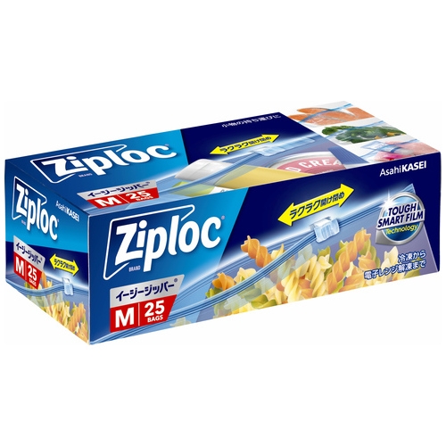 【スマートオフィス】ジップロック イージージッパー M 25枚 旭化成ホームプロダクツ