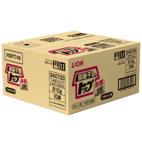 【スマートオフィス】部屋干しトップ除菌EX 詰替 810g×10P ライオン