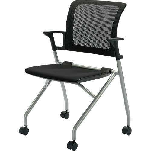 【スマートオフィス】会議イス JMC-2 BK ブラック TOKIO