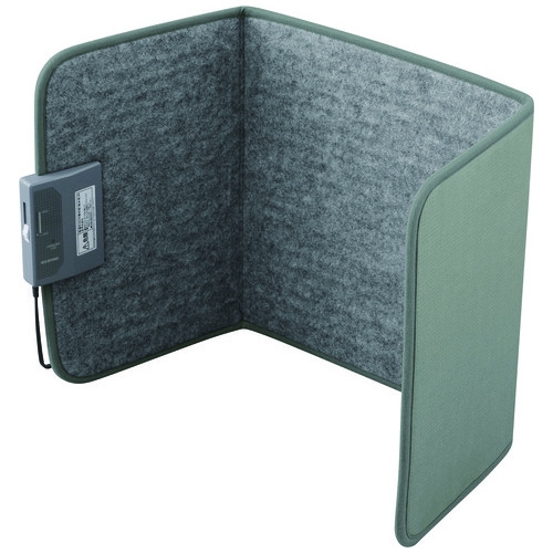 【スマートオフィス】デスクパネルヒーター グレー APH-16B-H アイリスオーヤマ