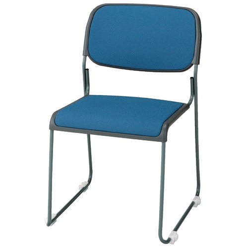 【スマートオフィス】会議イス FRK-T2R ダークブルー ジョインテックス