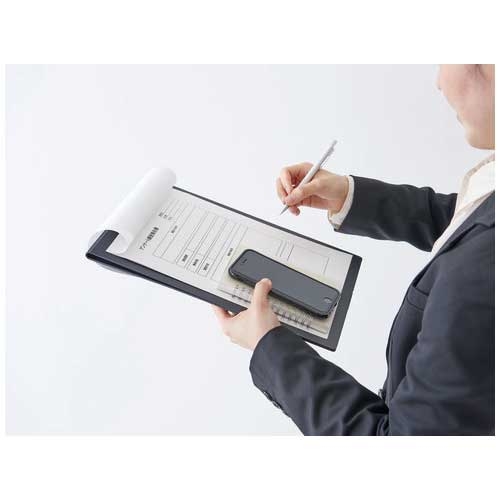 【スマートオフィス】クリップボードスタンド式FB-2126-60 A4 BK セキセイ