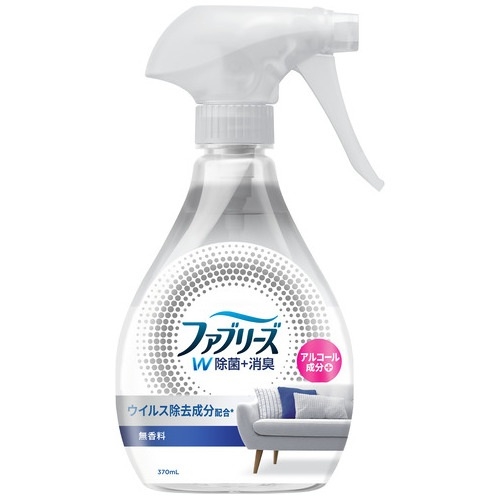 【スマートオフィス】ファブリーズW除菌アルコール 本体 370mL P＆G