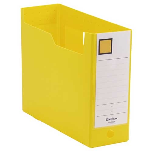 【スマートオフィス】GボックスPP 4633N A4E 黄 キングジム