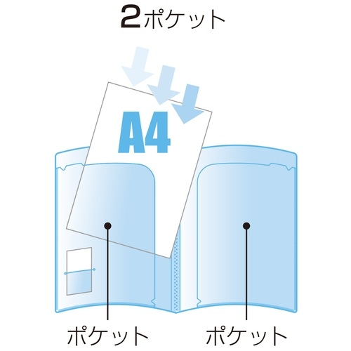 【スマートオフィス】スマートホルダー NSH-A4-2C クリヤー ビュートン