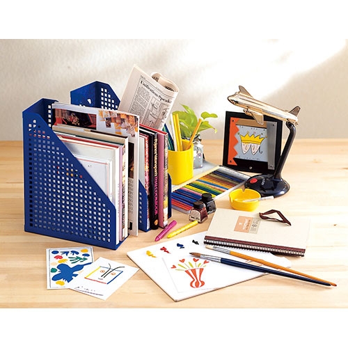 【スマートオフィス】シスボックス SBX-87 A4 青 10冊 セキセイ