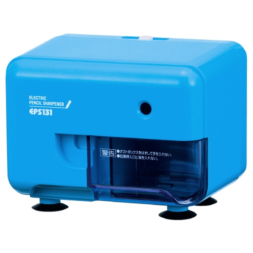 【スマートオフィス】電動シャープナー 芯先調整付 青 EPS131B アスカ