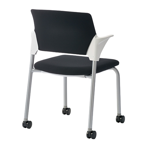 【スマートオフィス】会議イス CM551-MYC ブラック SANKEI