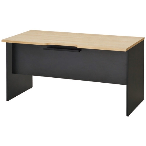 【スマートオフィス】木製デスク W1400 RFPD-1470NA-BL アール・エフ・ヤマカワ