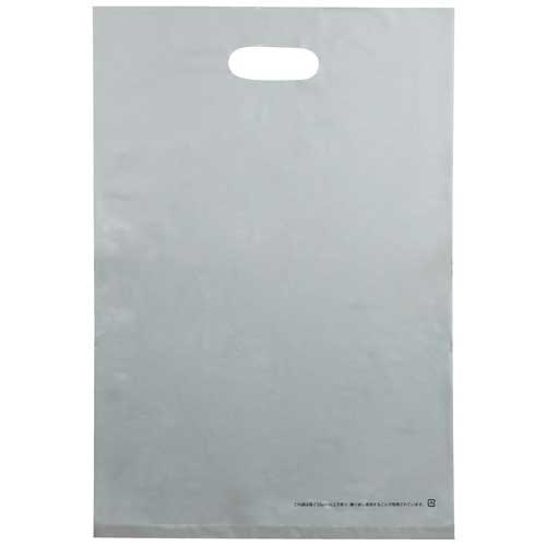 【スマートオフィス】手提げ袋 HDPE シルバー L CFHD-L-SV クラフトマン