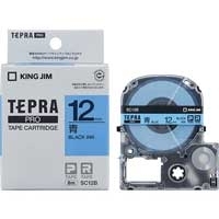 スマートオフィス】テプラPROテープ SC12Y 黄に黒文字 12mm キングジム